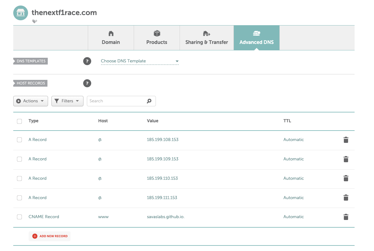 How to Hook Up a Custom Domain to Your GitHub Repository | Savas Labs